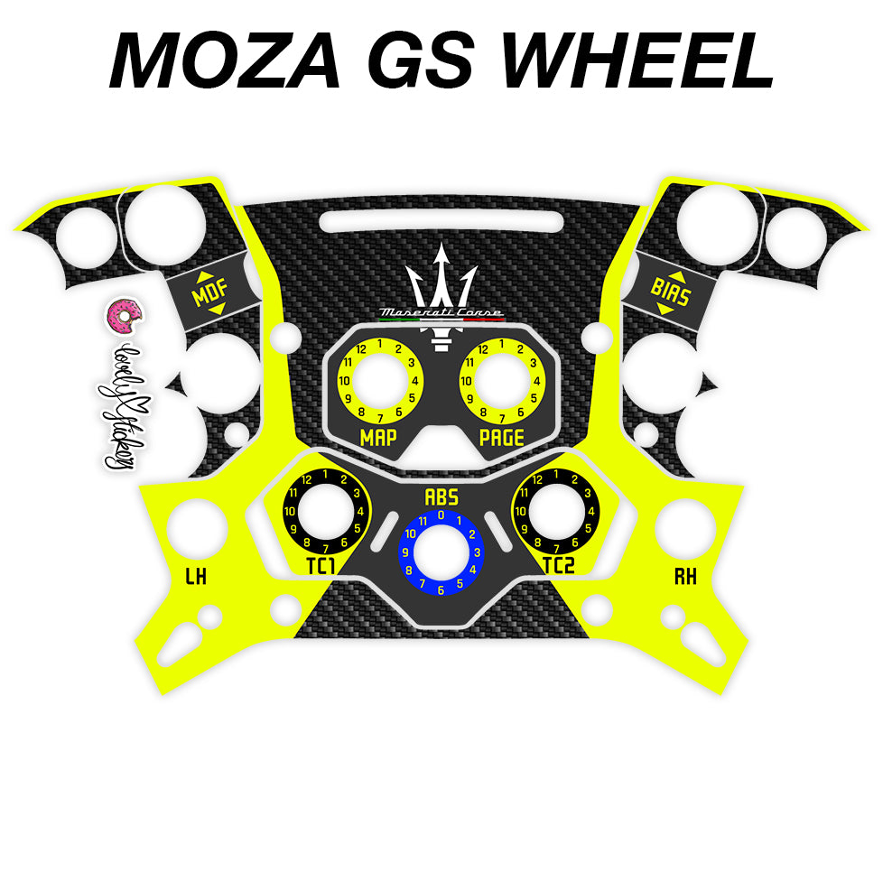 Printed Carbon Maserati Yellow Lines Livery – Lovely Stickers