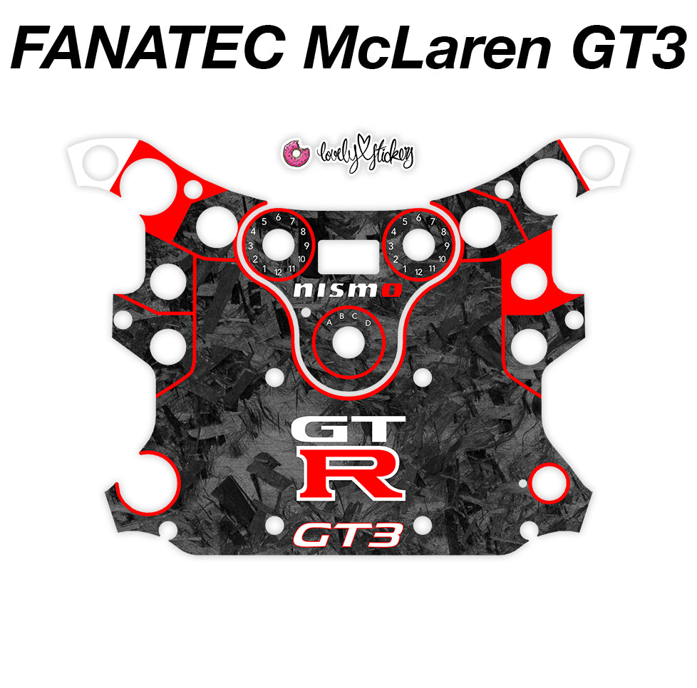 GT3 Nismo Printed Forged Carbon with Red Lines Livery – Lovely Stickers