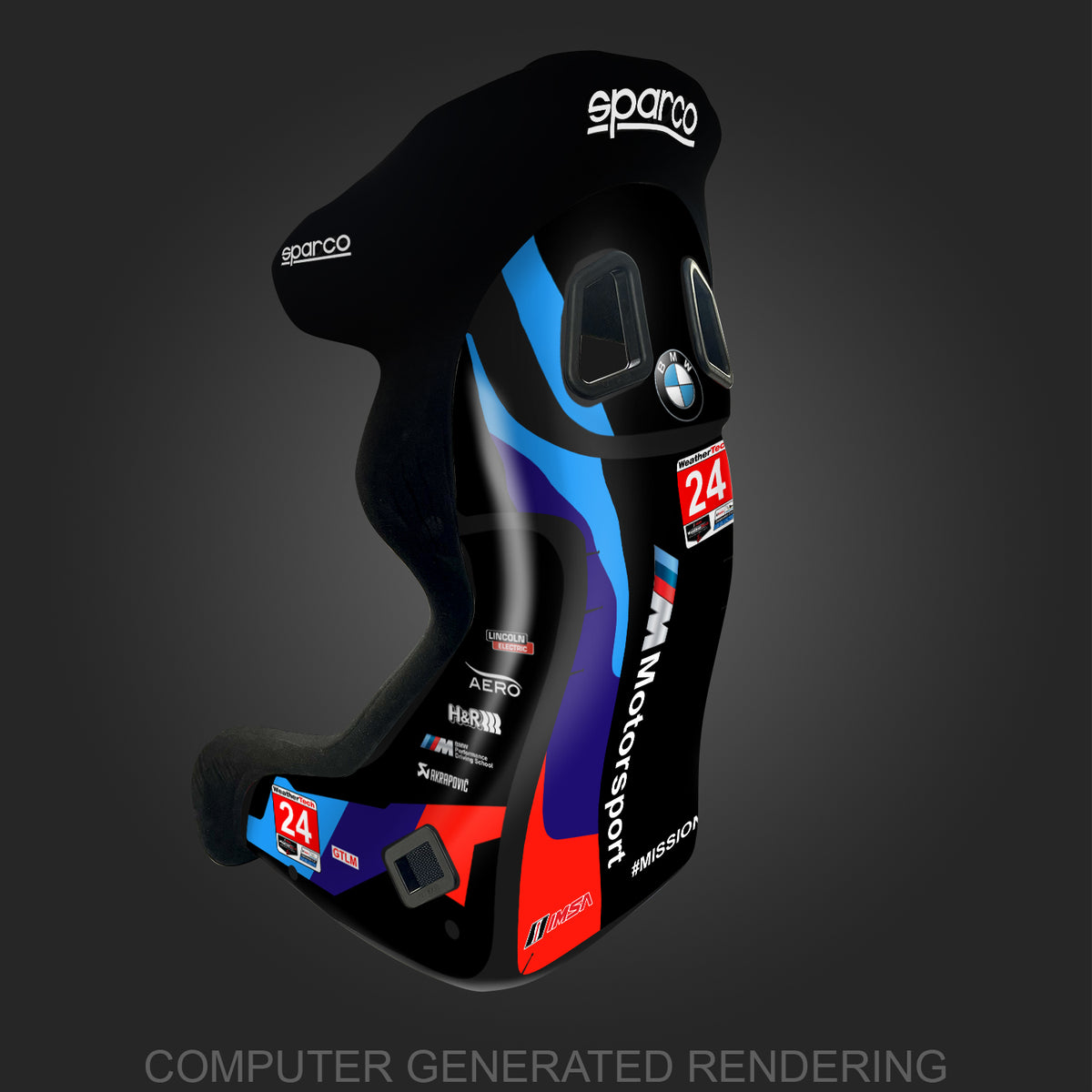 24 Black BMW M8 RLL IMSA Covering Kit – Lovely Stickers