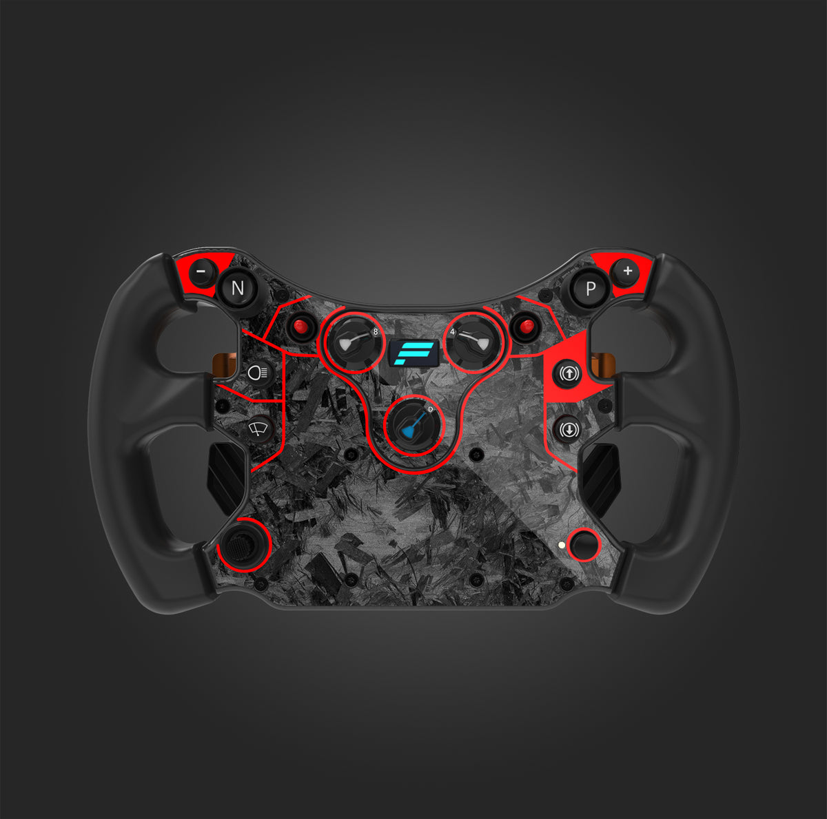 Printed Forged Carbon Red No logo Livery – Lovely Stickers